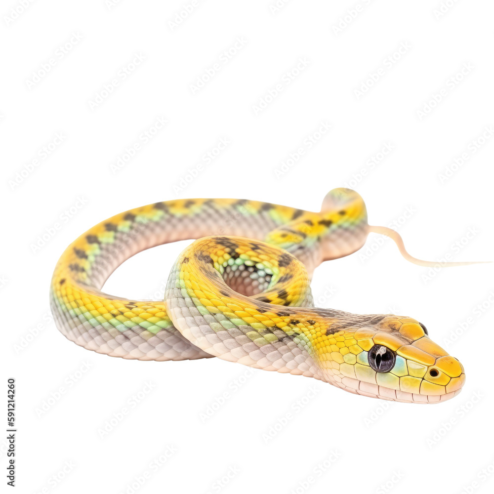 baby snake isolated on a transparent background, generative ai Stock ...