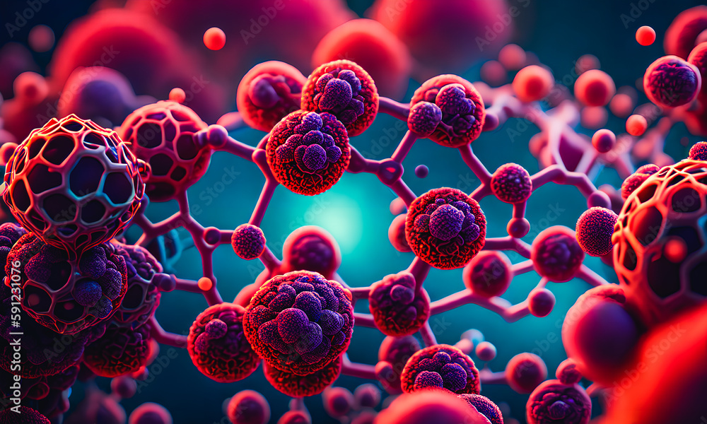 Complex Chemical Structures In Vibrant Colors Atoms Modern Styling complex-chemical-structures-in-vibrant-colors-atoms-modern-styling