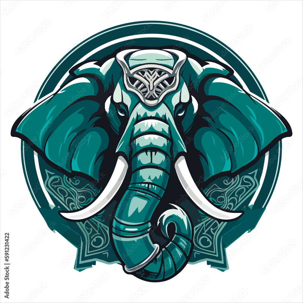 elephant mascot logo design vector with modern illustration concept ...