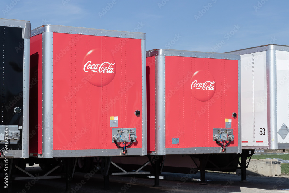 Coca-Cola delivery truck. Coca-Cola manufactures Coke, Diet Coke ...