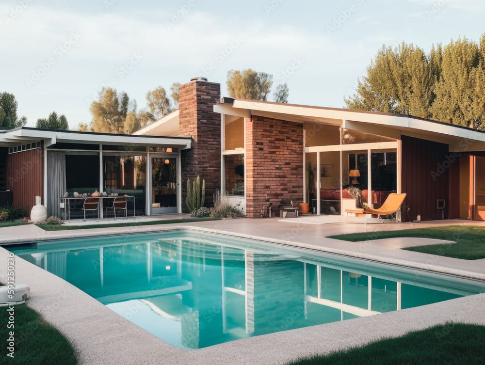 american mid century modern house with swimming pool Luxury modern ...