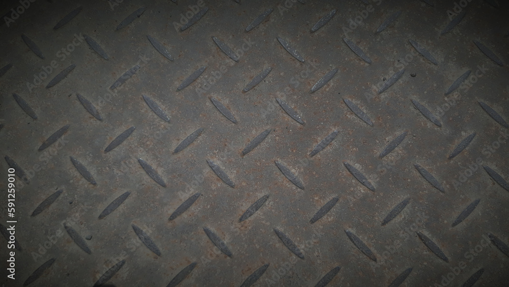 grunge metal texture. Grunge steel floor plate background in vitage ...