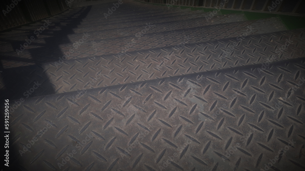 grunge metal texture. Grunge steel floor plate background in vitage ...