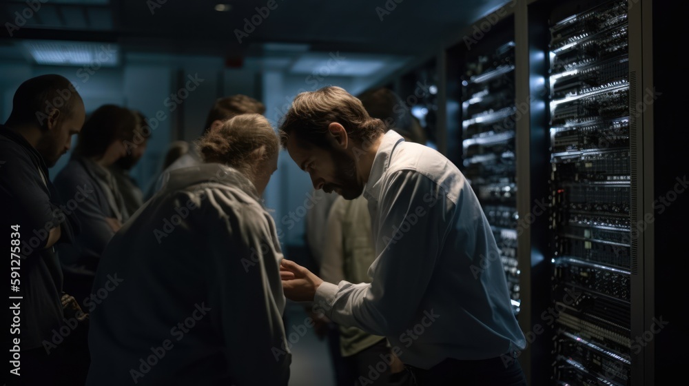 Digital Devotion: IT staff praying to the supercomputer data center ... Digital Devotion: IT staff praying to the supercomputer data center ...
