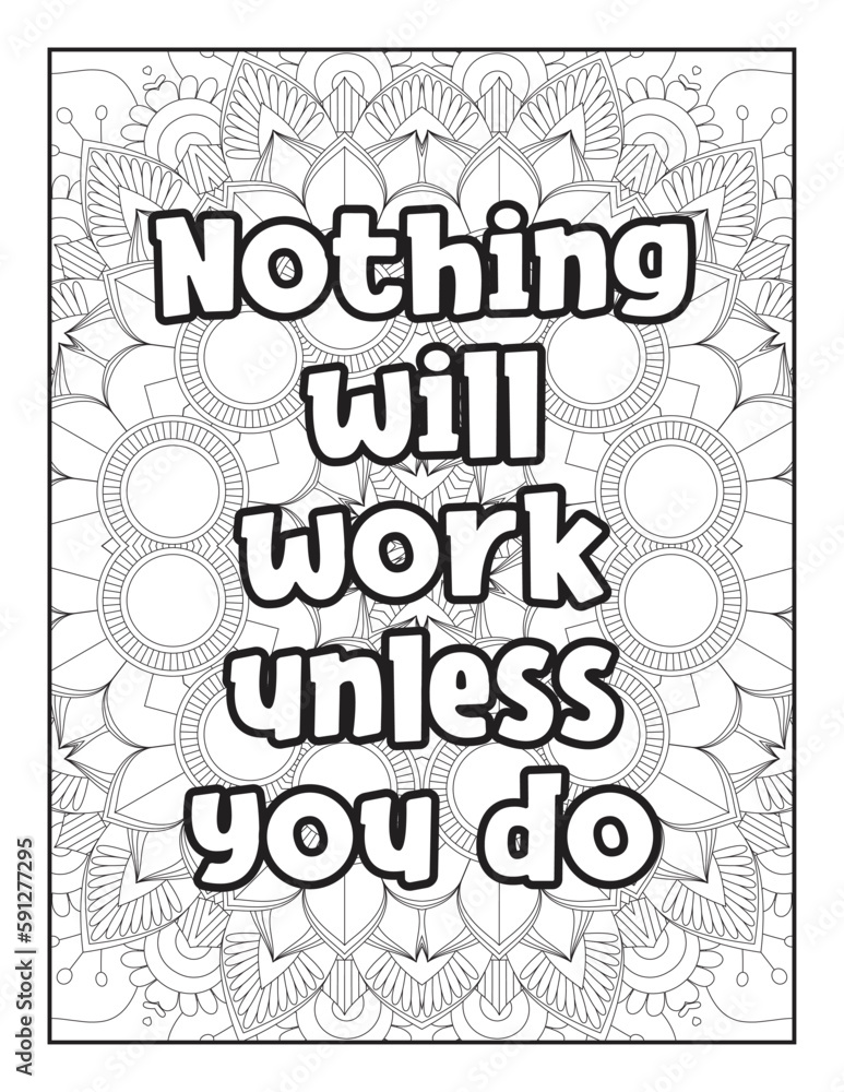 Quotes. Motivational quotes coloring page. Inspirational quotes ...