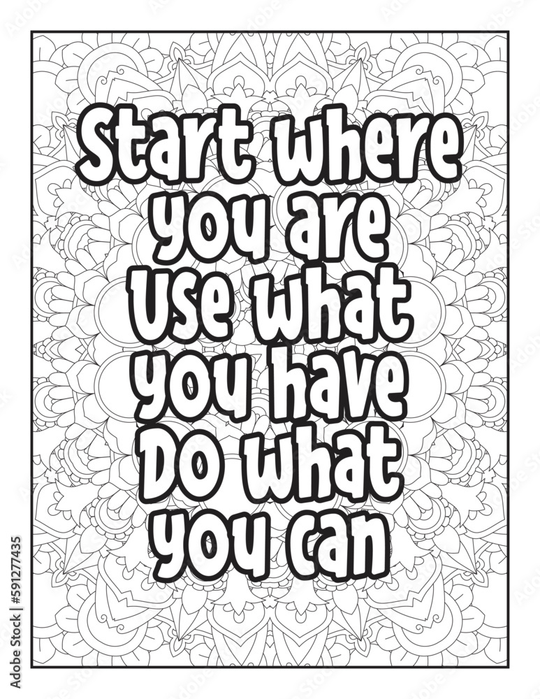 Quotes. Motivational quotes coloring page. Inspirational quotes ...
