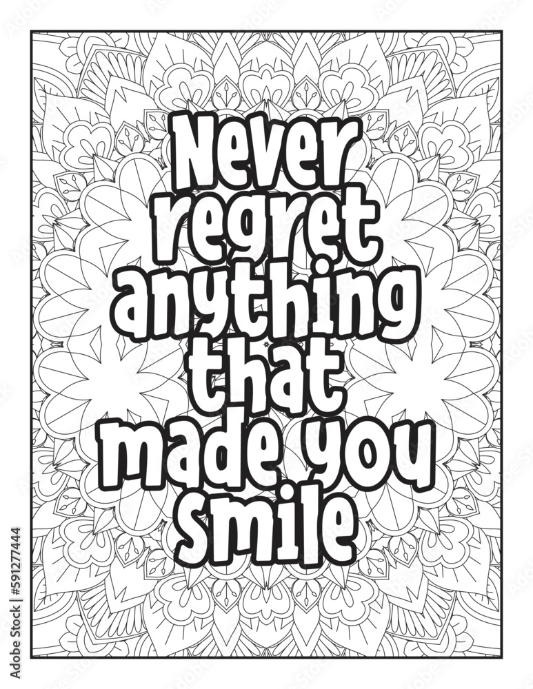 Quotes. Motivational quotes coloring page. Inspirational quotes ...
