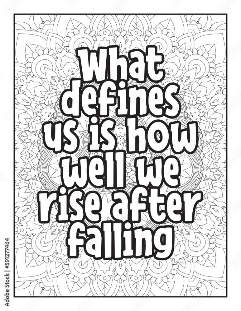 Quotes. Motivational quotes coloring page. Inspirational quotes ...