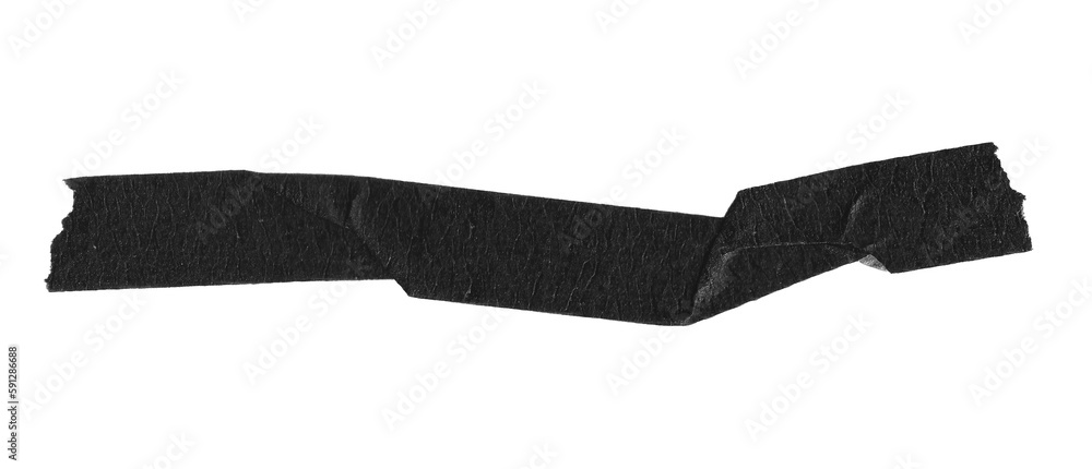 Black Matte Adhesive Torn Tape Objects Stock Photo | Adobe Stock