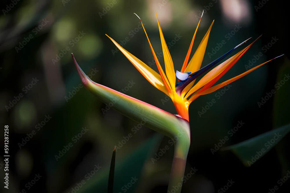 Bird of Paradise (Strelitzia reginae) - Flower native to South Africa ...