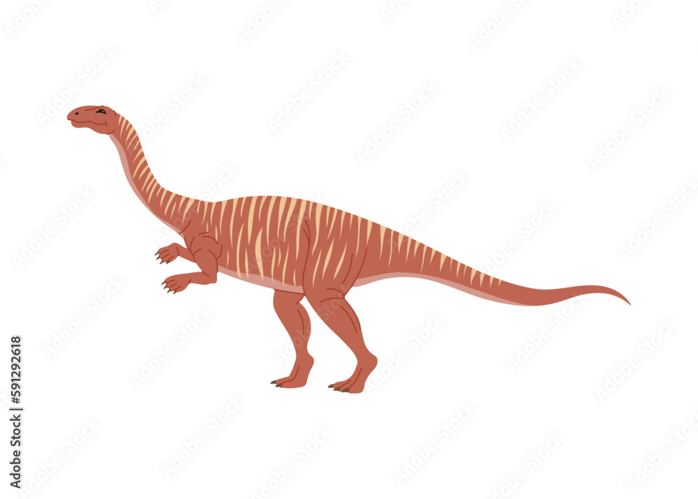 T-rex theropod dino extinct animal cute character, dinosaur isolated ...