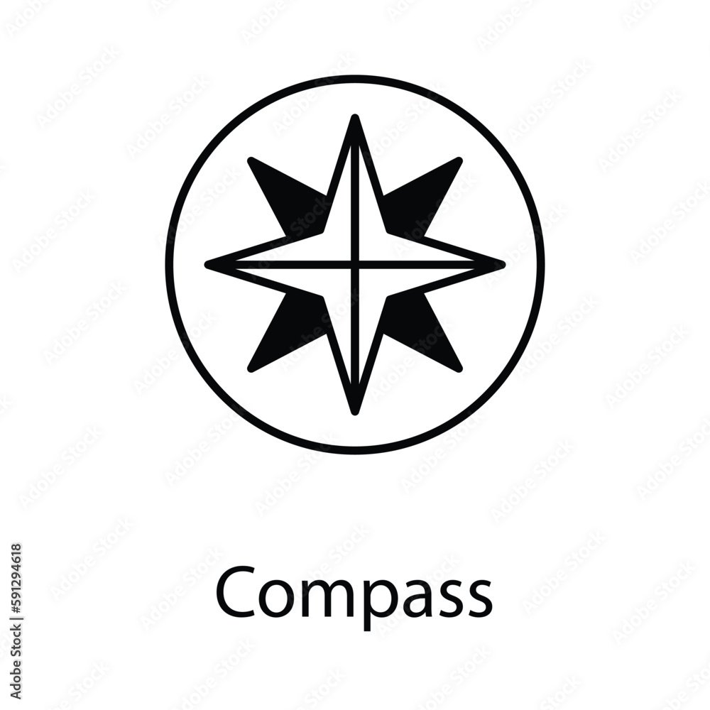 Compass icon. Suitable for Web Page, Mobile App, UI, UX and GUI design ...