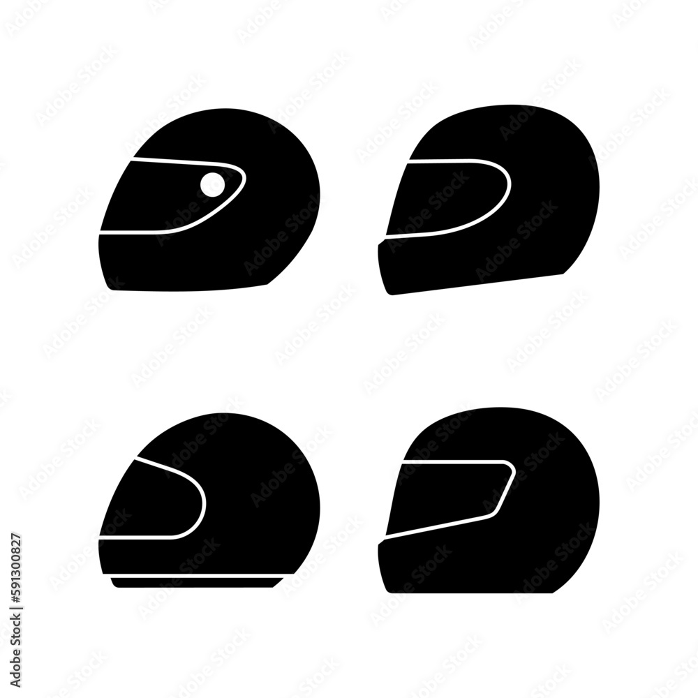 Helmet icon vector illustration. Motorcycle helmet sign and symbol ...