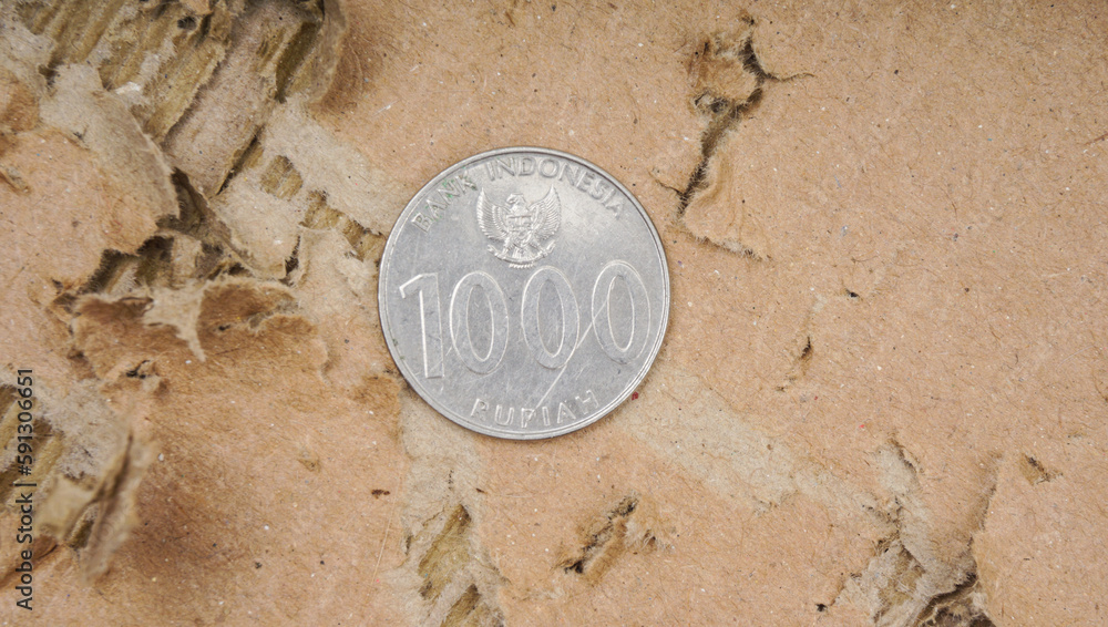 Foto de Coins of Indonesia. Indonesian national emblem called the ...