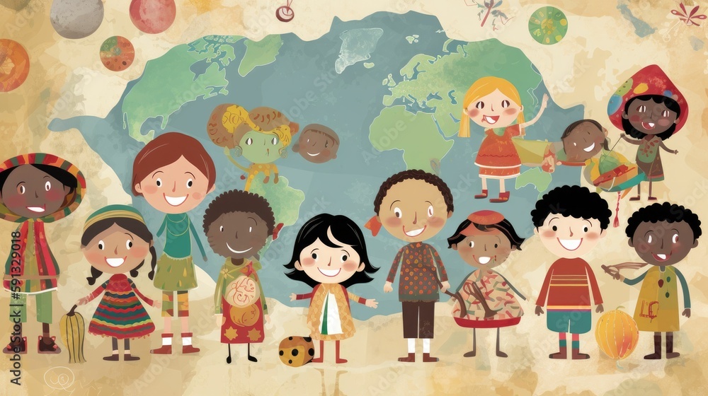 Children exploring and learning about different cultures and traditions ...