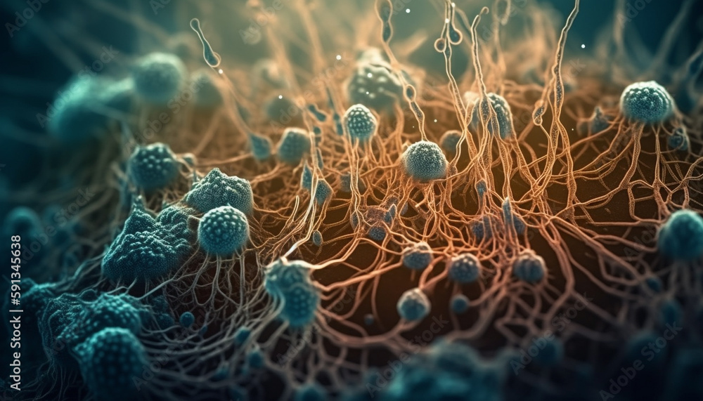 Ilustrace „High scale magnification reveals cancer cell molecular ...