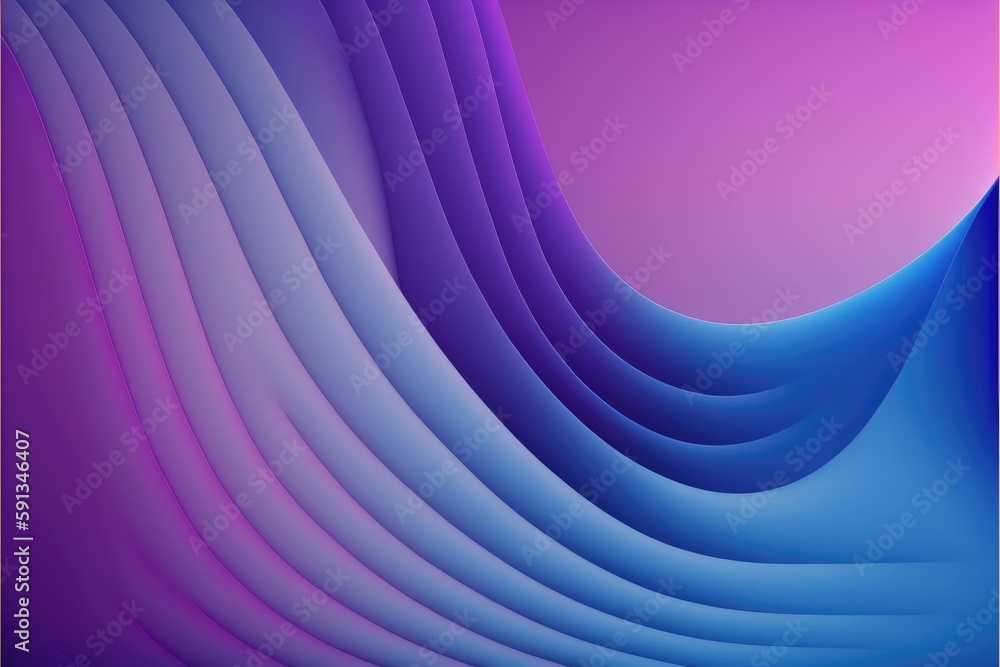 Abstract art of wave blue and pink in pastel color pattern. Concept of ...