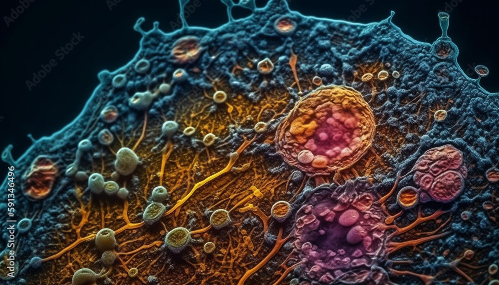 Magnified cancer cell reveals deadly molecular structure generated by ...