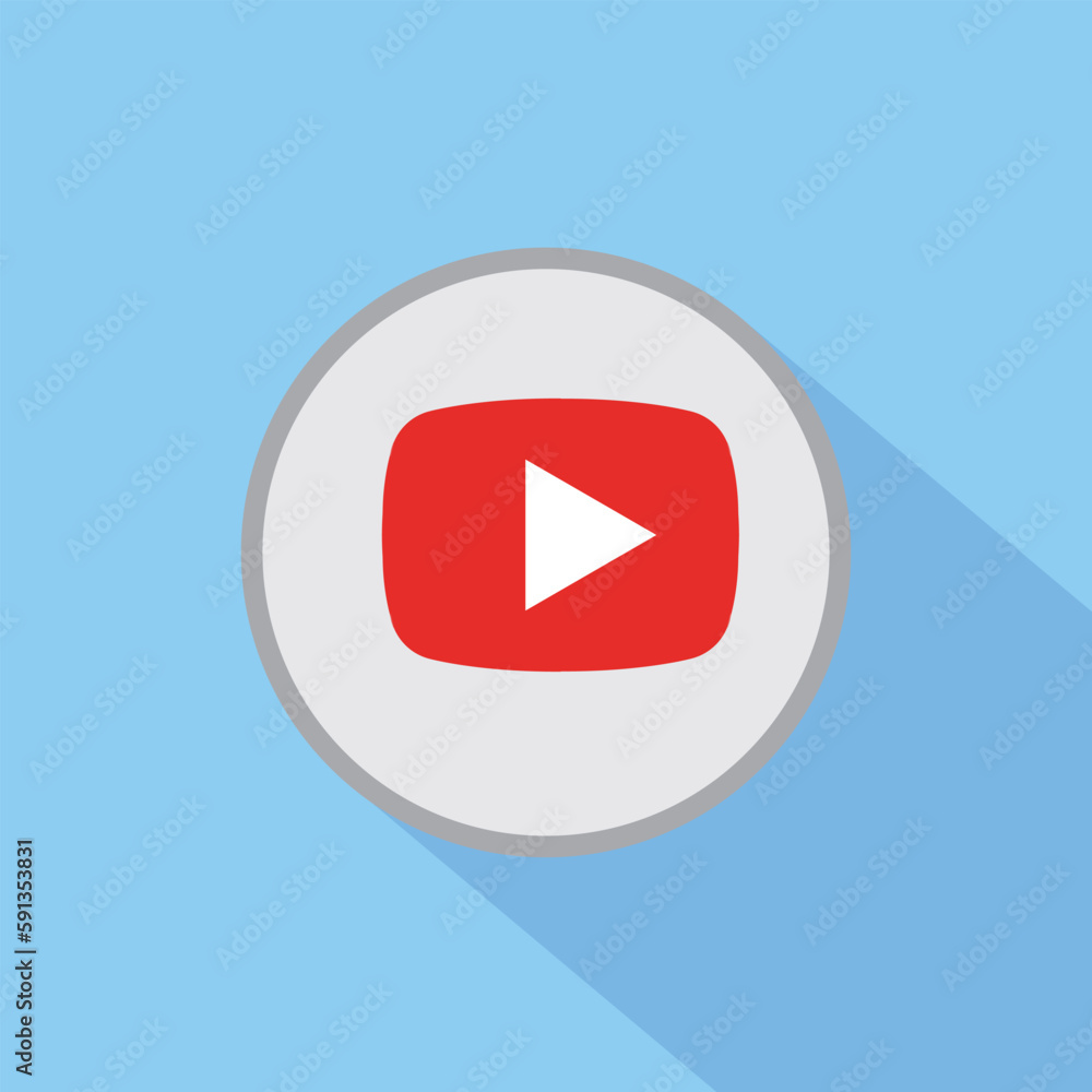YouTube Play Vector Logo, JPG, JPEG, EPS Icon Button.youtube Flat ...
