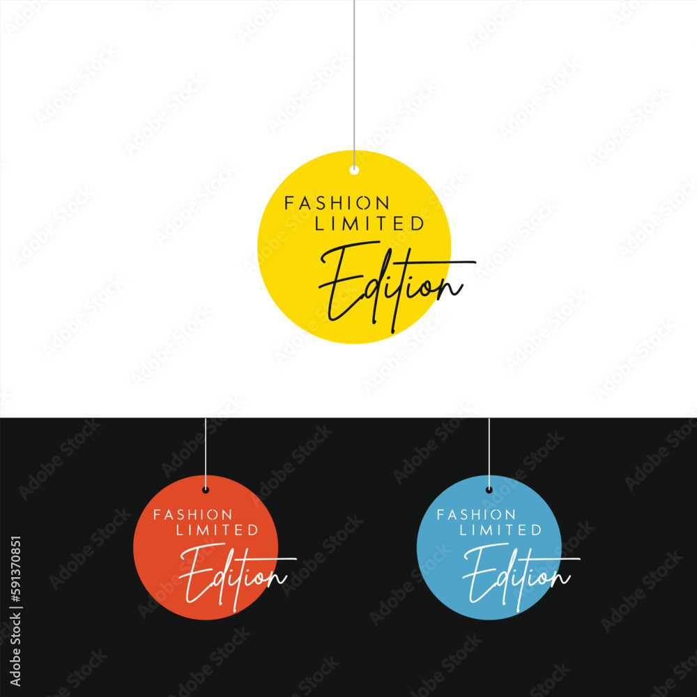 Fashion Label Logo Unit, Limited Edition, Label Template Vector Design ...
