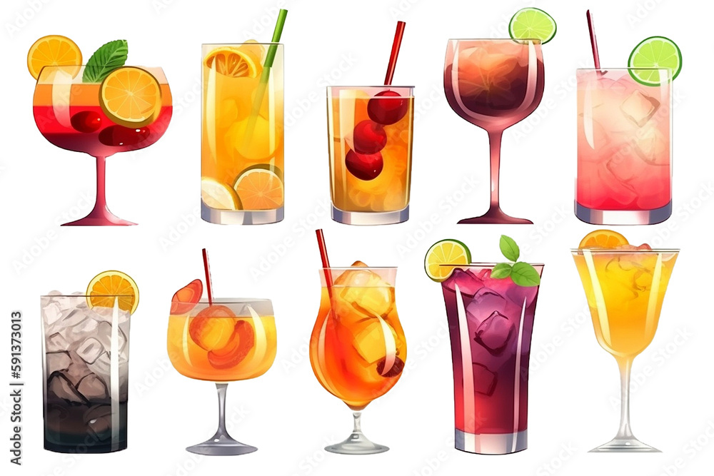 Raise a Glass: Download High-Quality PNG Image of Classic Cocktail Menu ...
