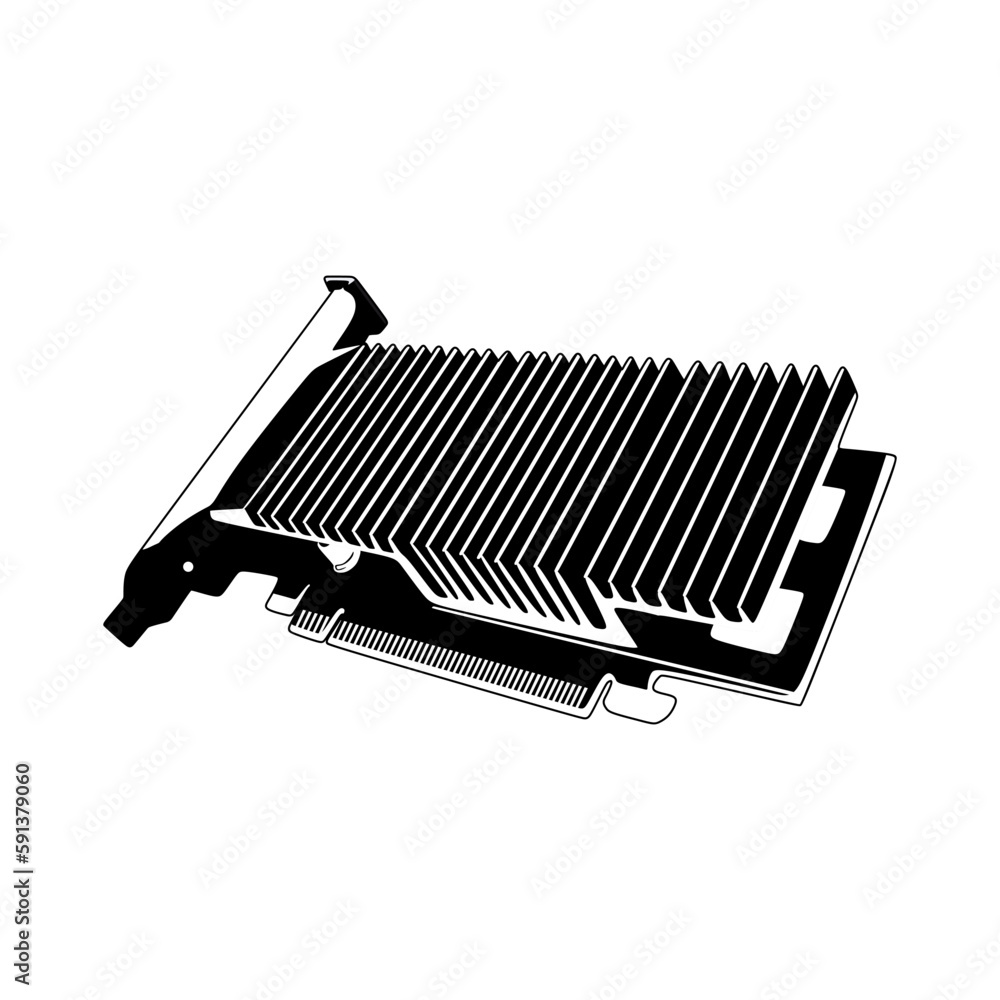 Computer Graphics Cards or VGA card in low profile mode without fan ...