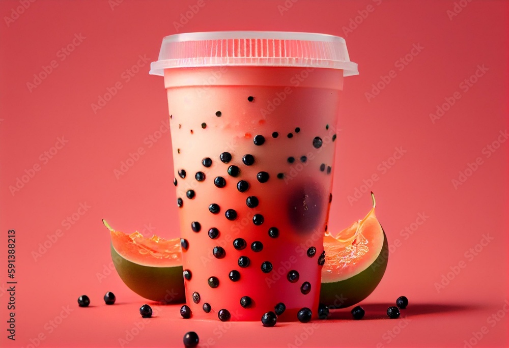 Watermelon Bubble Tea