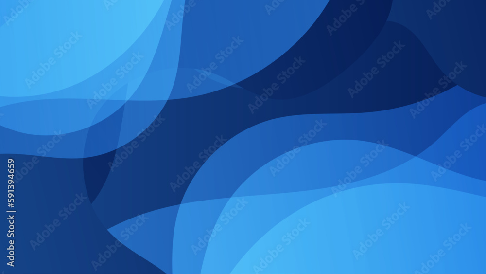Abstract blue geometric shapes vector technology background, for design ...