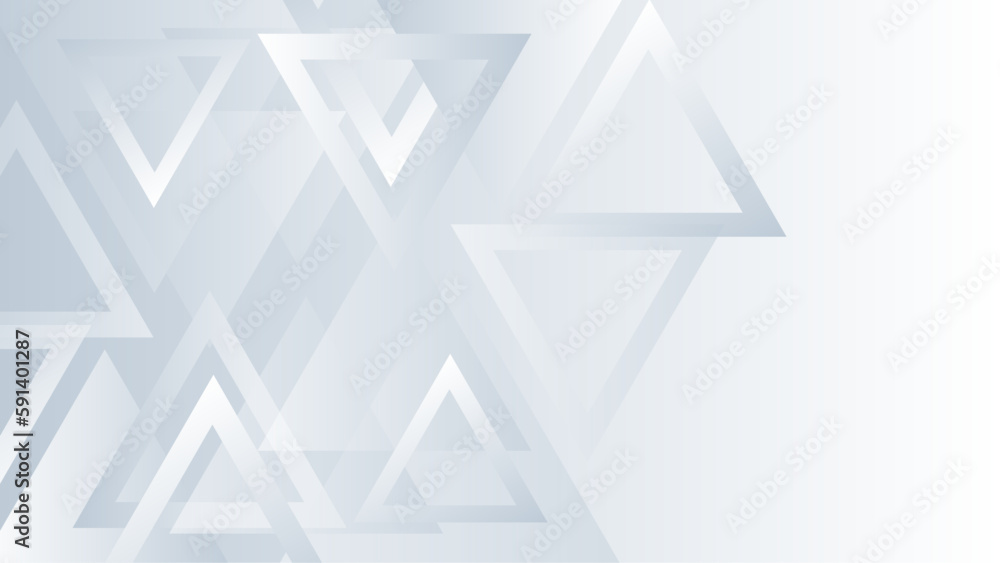 Abstract white grey gray geometric shapes vector technology background ...