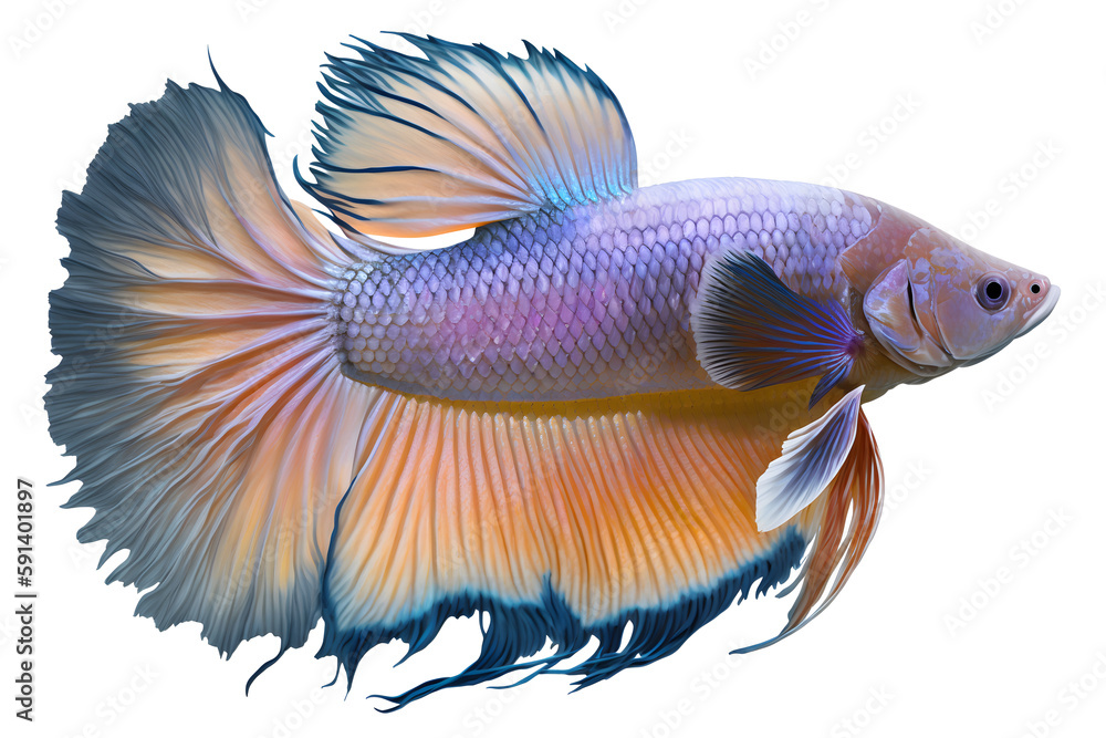 Betta fish, Siamese fighting fish, Outline, Transparent Background ...