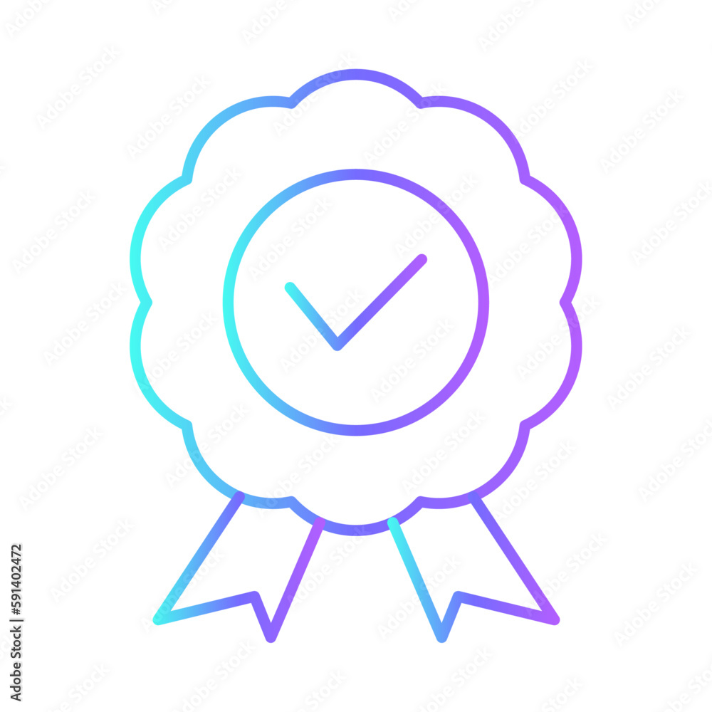 Validity data management icons with purple blue outline style ...