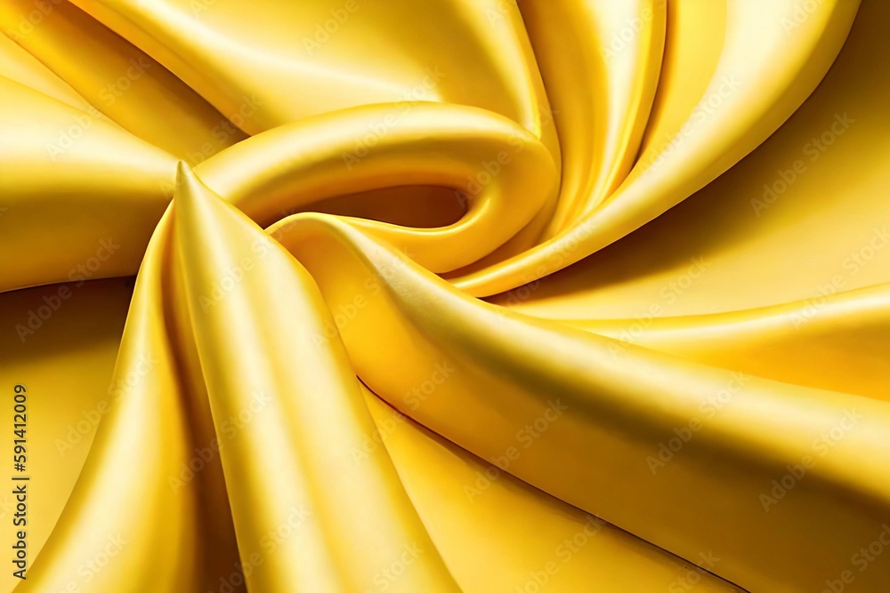 Shiny yellow silk fabric texture for design background Stock ...