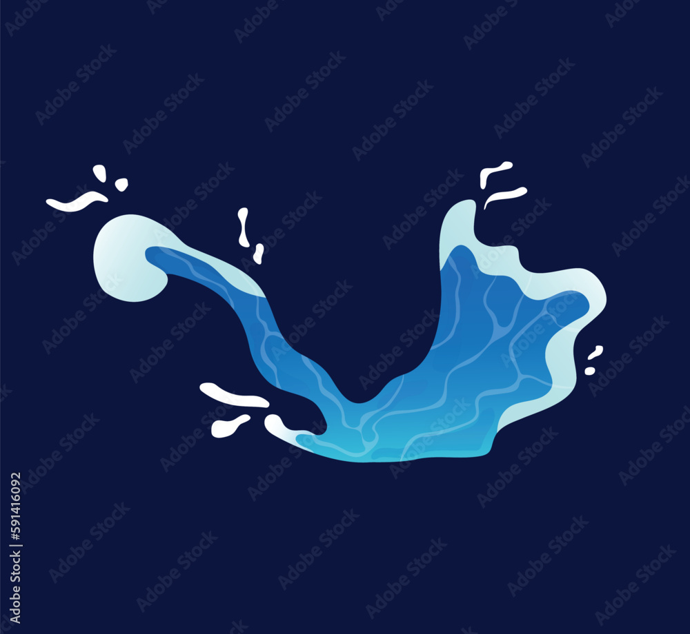 Concept Water splash. This vector design of a water splash is a great ...