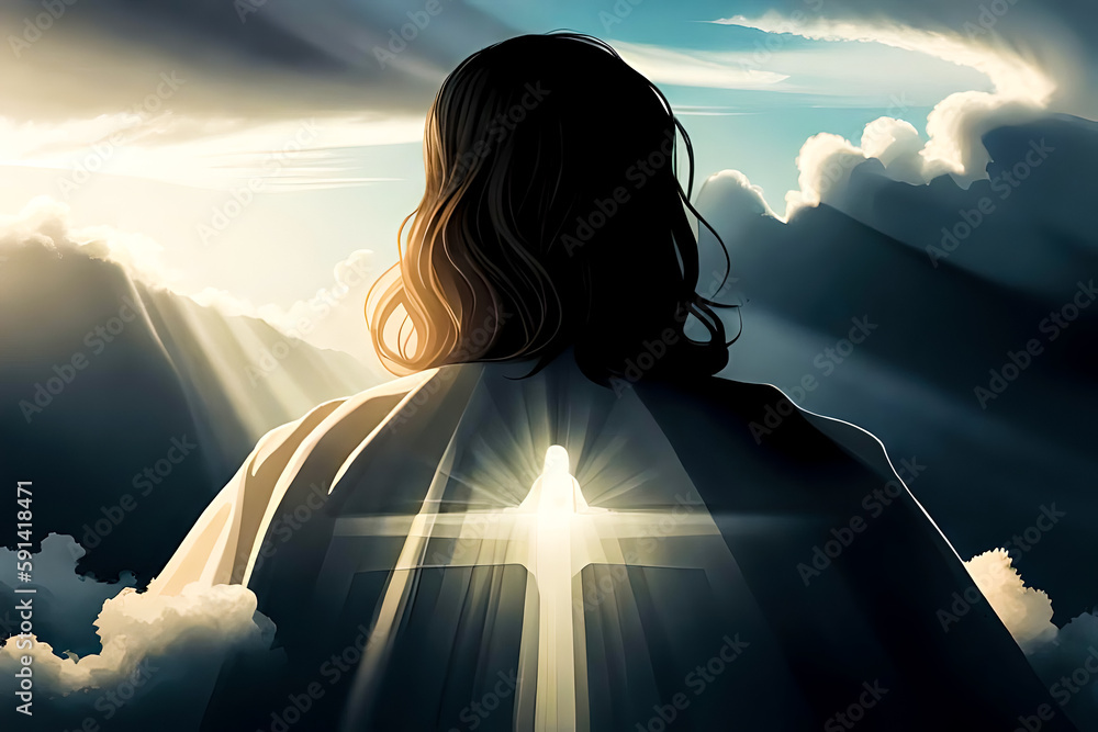 "Jesus Christ in Silhouette: A Powerful Image of the Divine" Jesus ...