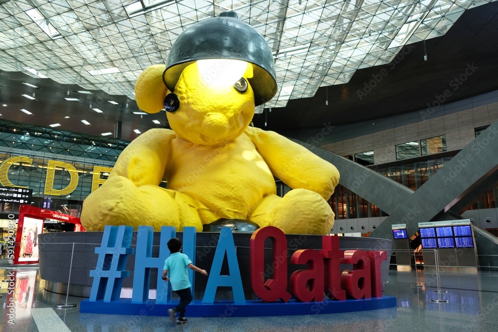 Hamad International Airport, Doha, Qatar - circa October 2019: Duty ...