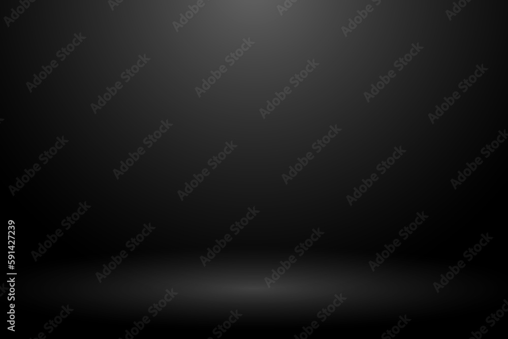 Empty black color studio room background, can use for background and ...