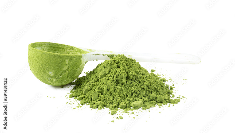 matcha powder isolated transparent png Stock Photo | Adobe Stock