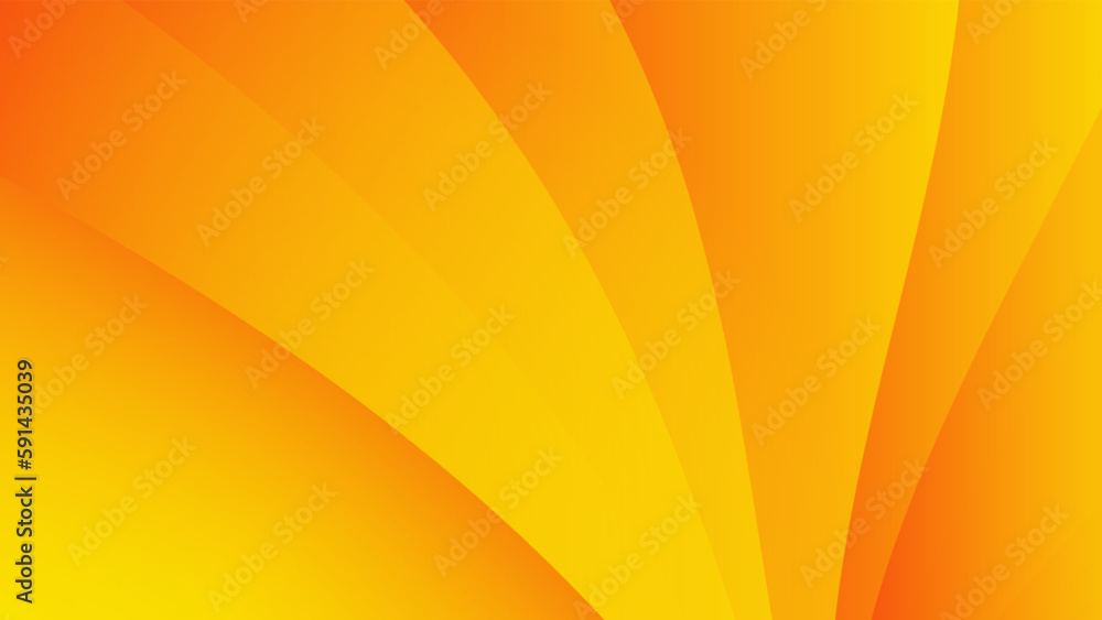 Yellow abstract background, wave graphic, Geometric vector, Minimal ...