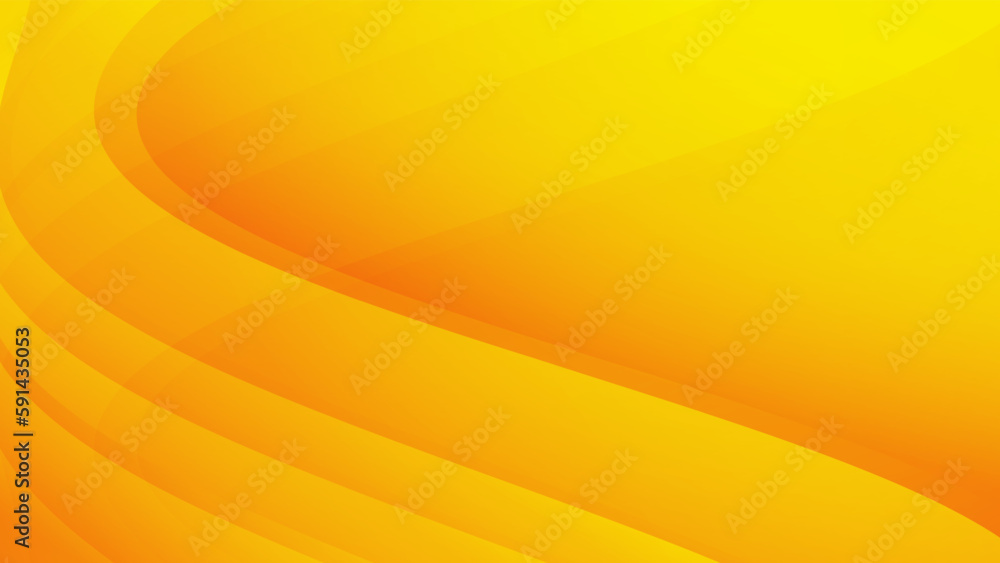 Yellow abstract background, wave graphic, Geometric vector, Minimal ...