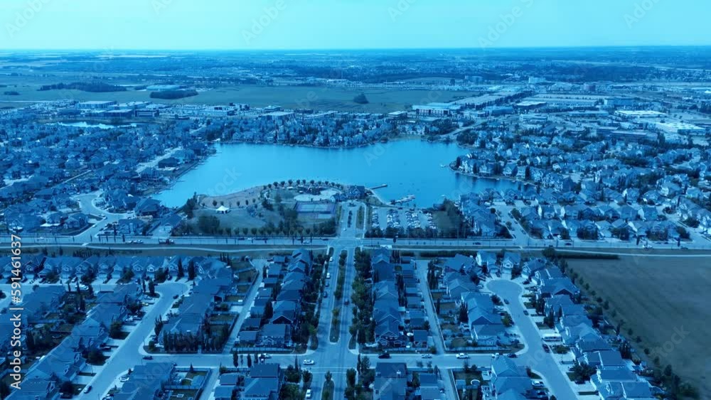 Summerside Beach House Club aerial drone flyover reverse flight reveal ...