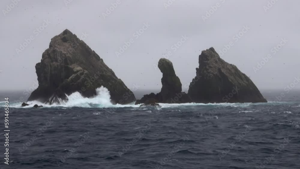 Antarctica sea and Shag Rocks, sailing view, 2023 Shag Rocks, Southern ...