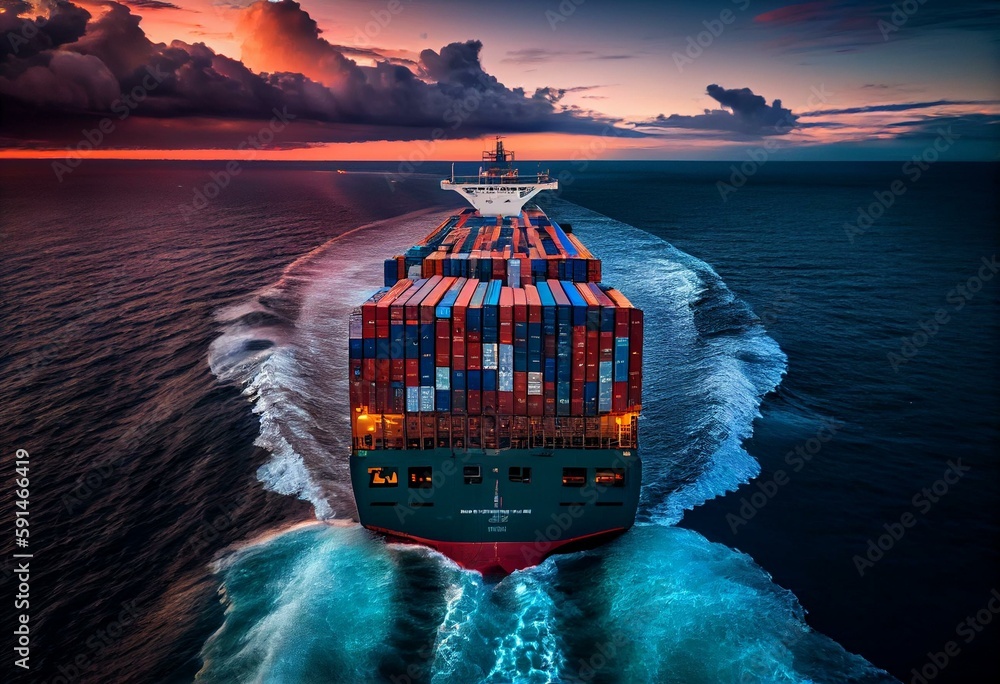 Freight transportation, shipping, and logistics of an international ...