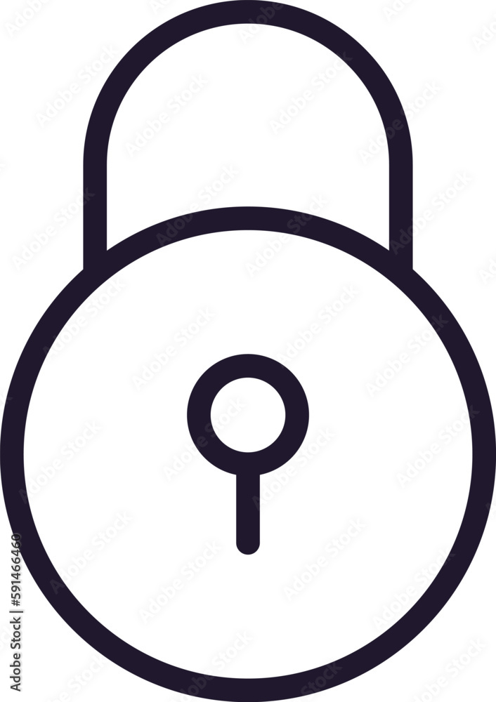 Lock concept. Single premium editable stroke pictogram perfect for ...
