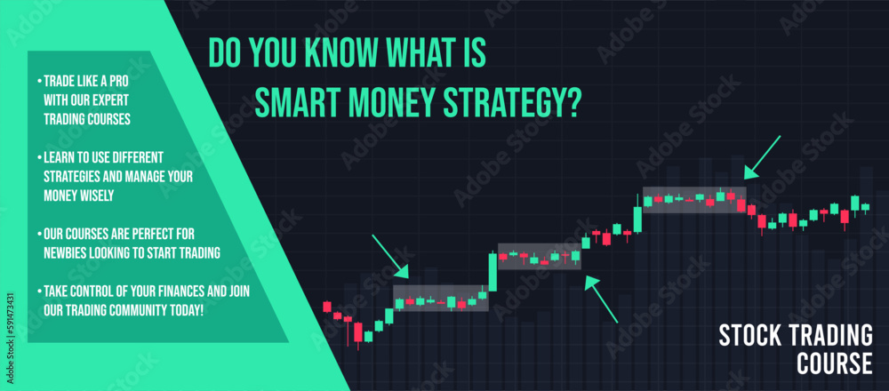 Trading courses promo page. Web banner template for trading companies ...