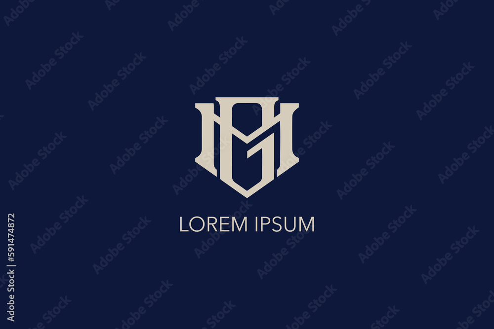 MG modern luxury typography logo design, mg lettering, mg initials ...