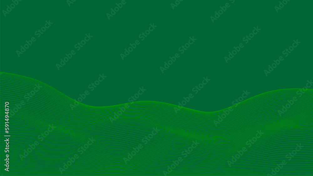 Green background Bright Green wave lines. Flowing green waves design ...