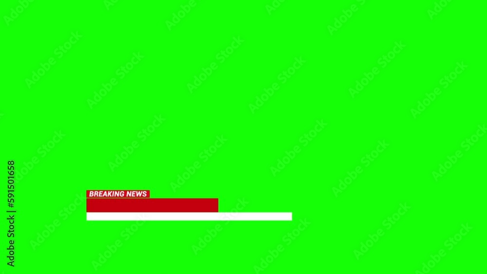 Breaking News - Lower third live breaking news green screen and ...