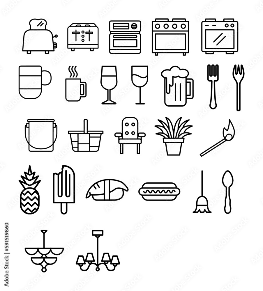 25 Home-Vector-Symbols Stock Vector | Adobe Stock