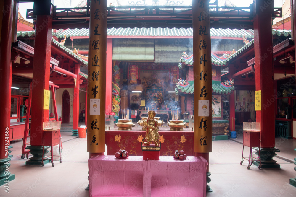 Guan Di Temple also known as Kuan Ti Temple in Chinatown. Kuala Lumpur ...