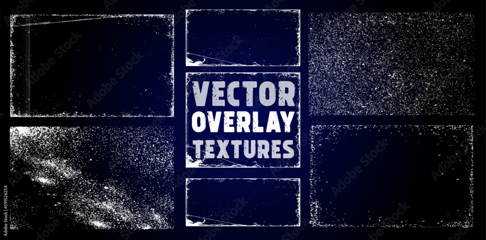 Album cover, vinyl, old cover overlay texture effect with defects ...